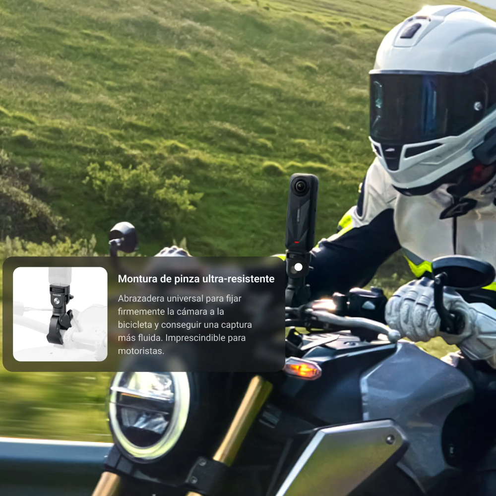 Insta 360 X5 Motorcycle Bundle Midnight Black - Garmin | Argentina