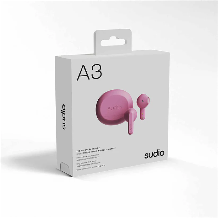 Auriculares Inalámbricos Sudio A3 Pink - Garmin | Argentina